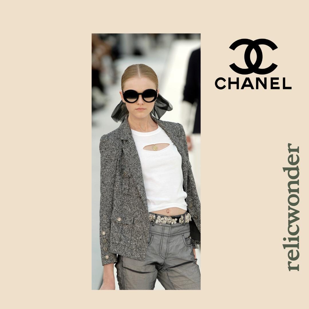 Chanel 2007 Runway Spring Summer RTW Cut-out Medallion Coin Longsleeve ...