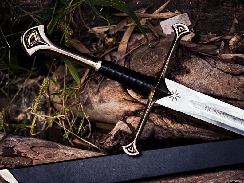 Legendary Anduril Sword of Aragorn, Narsil Cosplay Swords Replica ...
