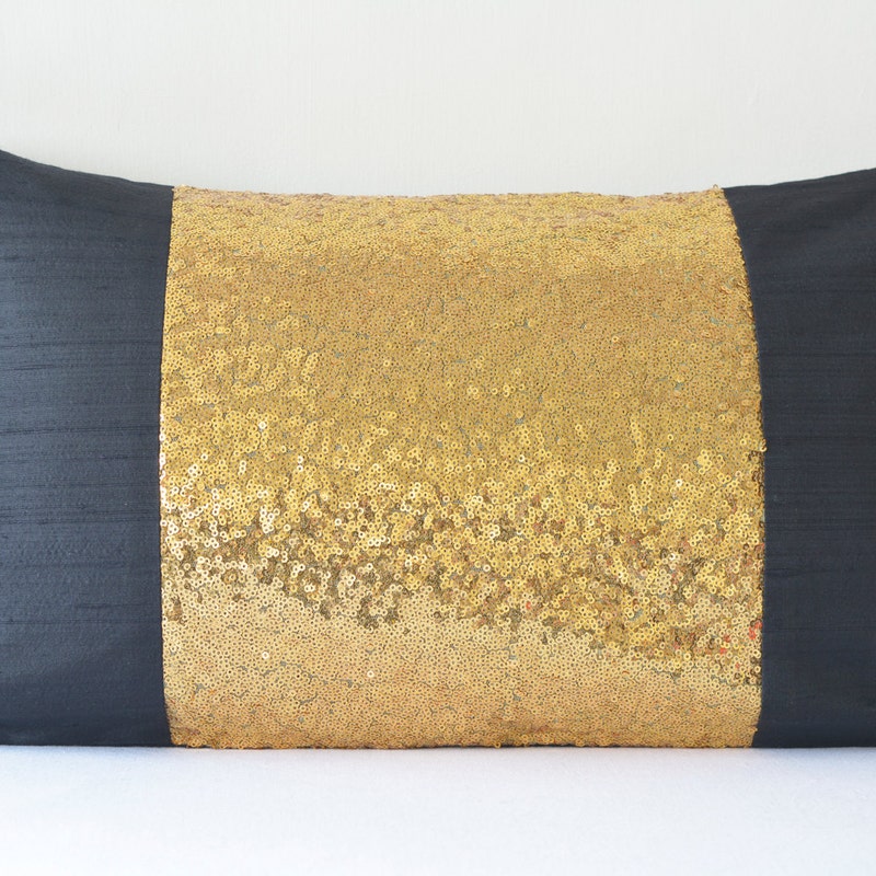 Gold Pillow - Etsy