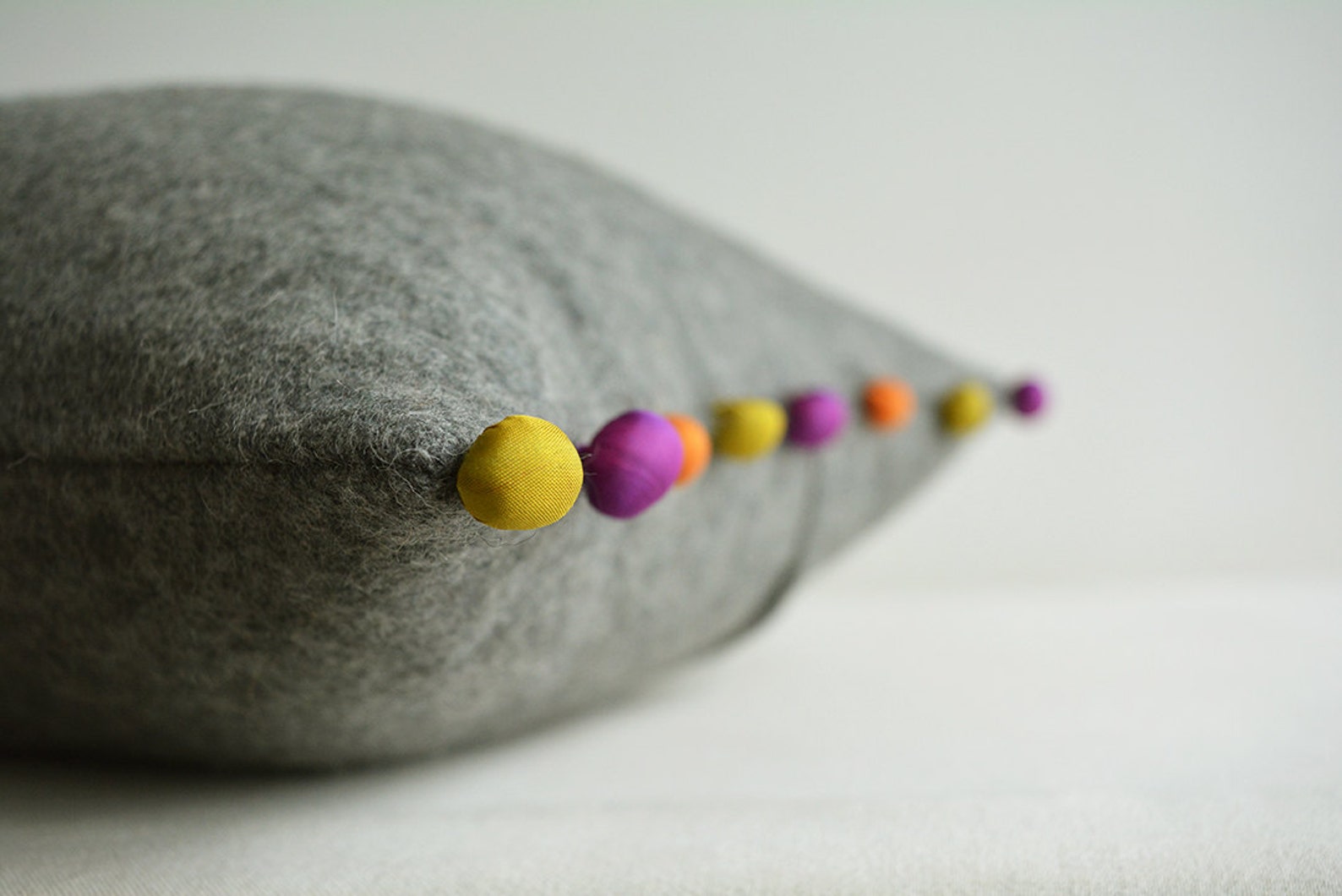 Dark Grey Felt Pillow Sham Dark Grey Felt Floor Cushion - Etsy