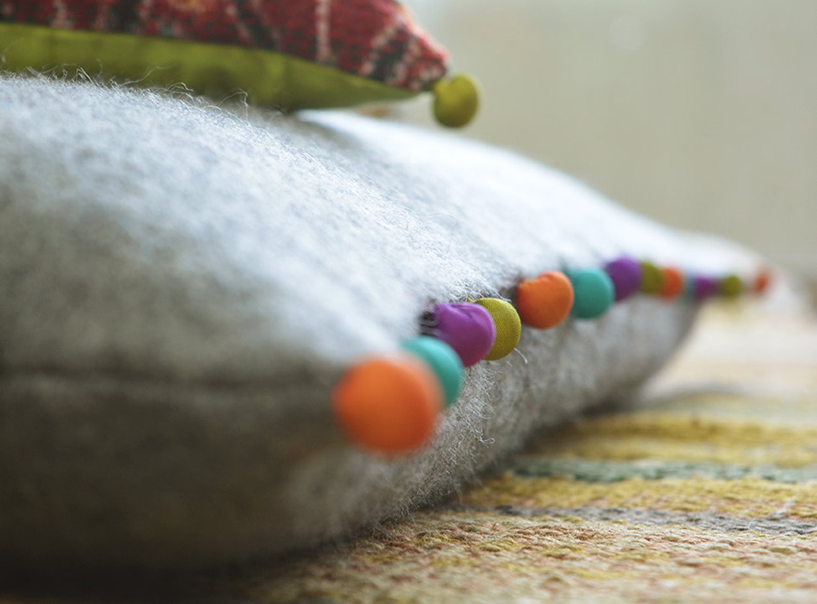 Dark Grey Felt Pillow Sham Felt Floor Cushion Felt Pillow - Etsy