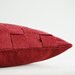 Dark Red Felt Cushion Cover Maroon Felt Pillow Deep Red - Etsy