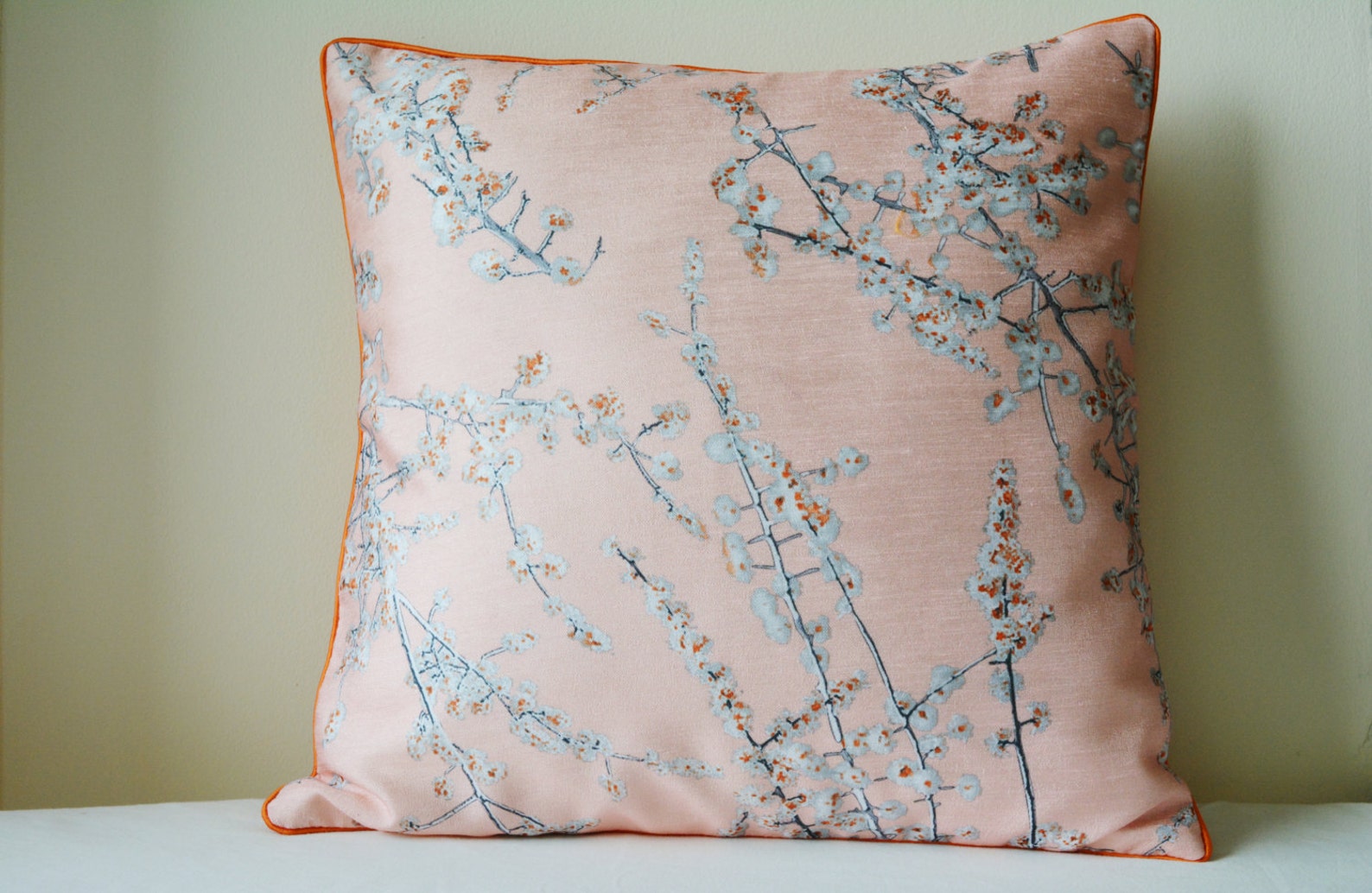 Beautiful Vintage Pink Floral Print Pillow Cover Pale Pink - Etsy