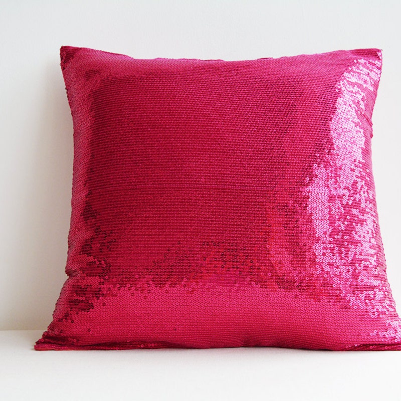 Hot Pink Pillow - Etsy