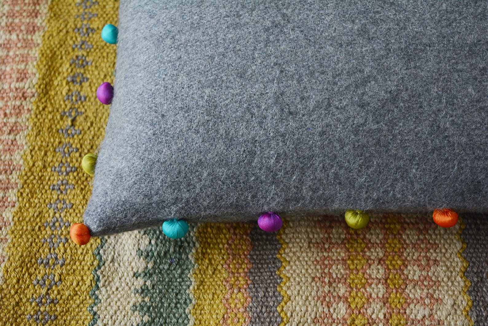 Dark Grey Felt Pillow Sham Felt Floor Cushion Felt Pillow - Etsy