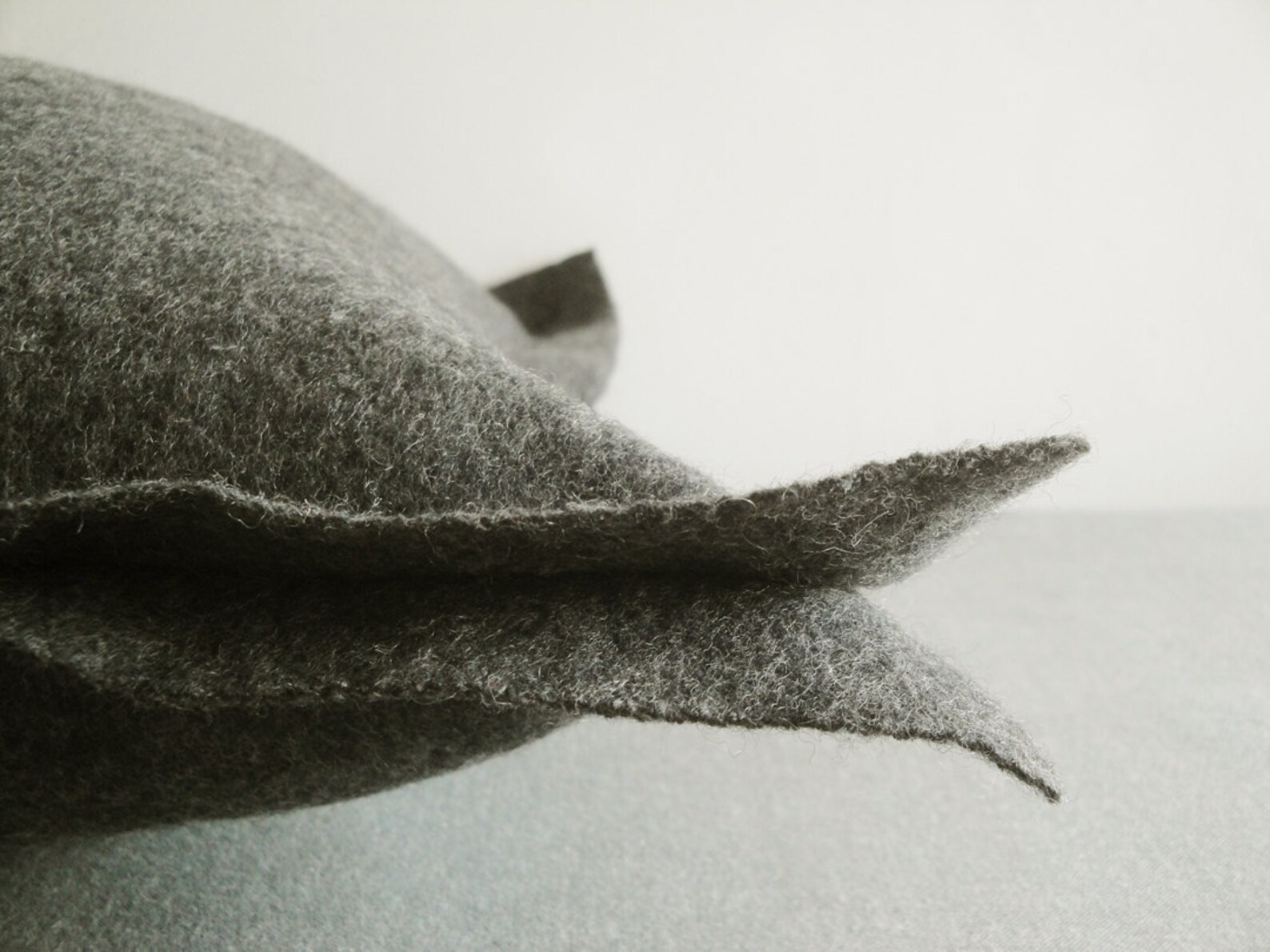 Dark Grey Felt Cushion Cover Decorative Pillow Accent Throw - Etsy