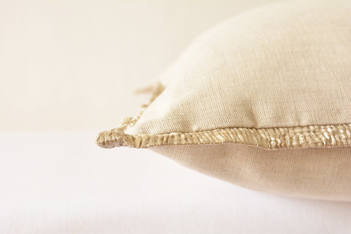 Simple and Luxurious Natural Ecru Cotton Linen With Warm - Etsy