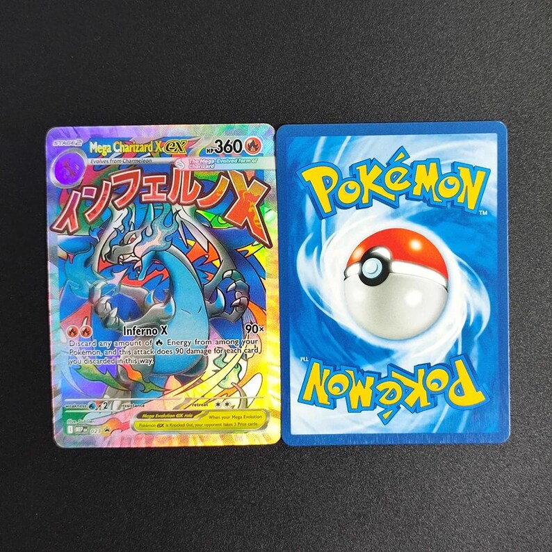 Mega Charizard X EX Holo Proxy Set – Gold Inferno Edition - Etsy