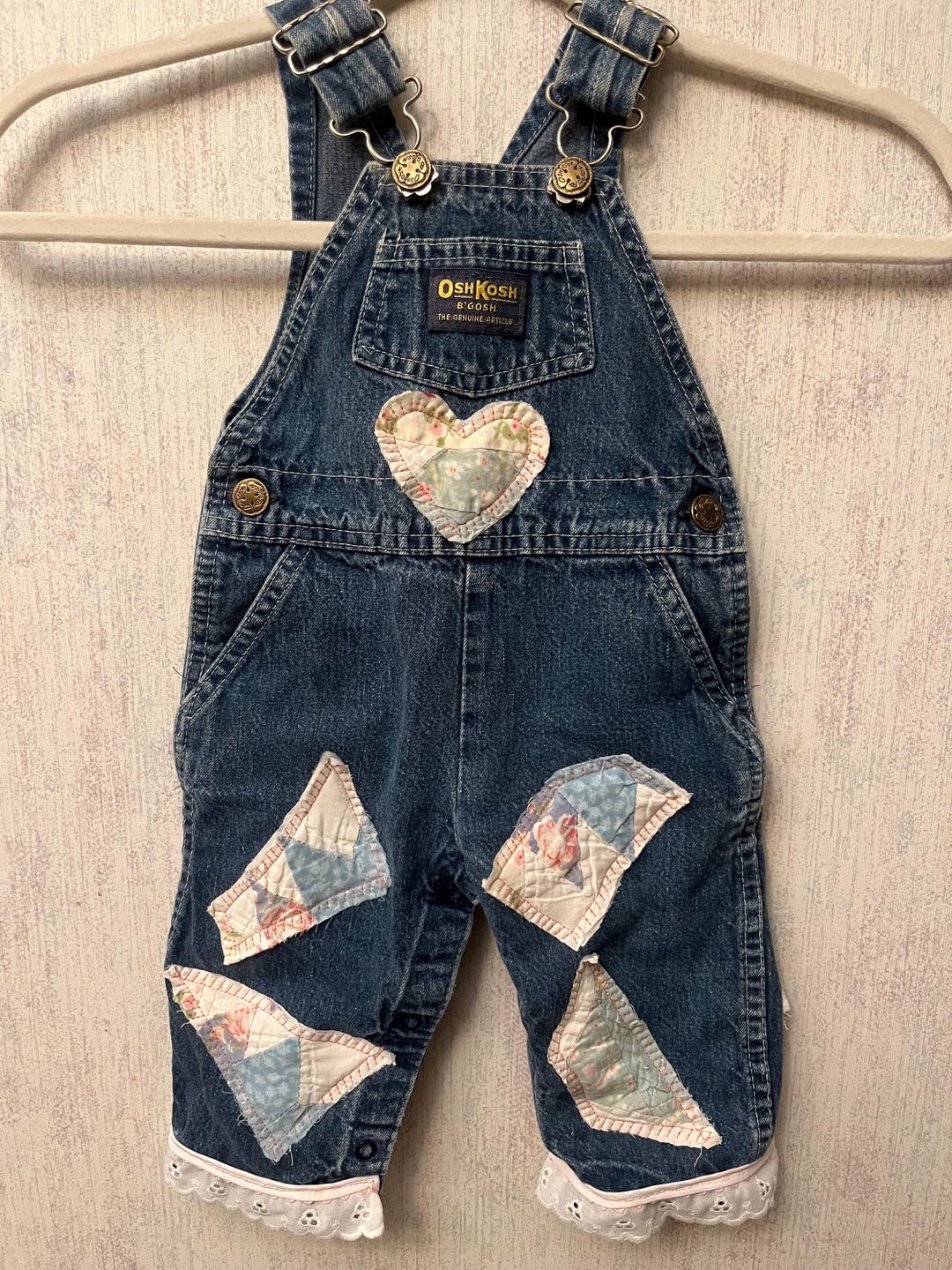 Girls 12M Upcycled Bib Overalls - Etsy