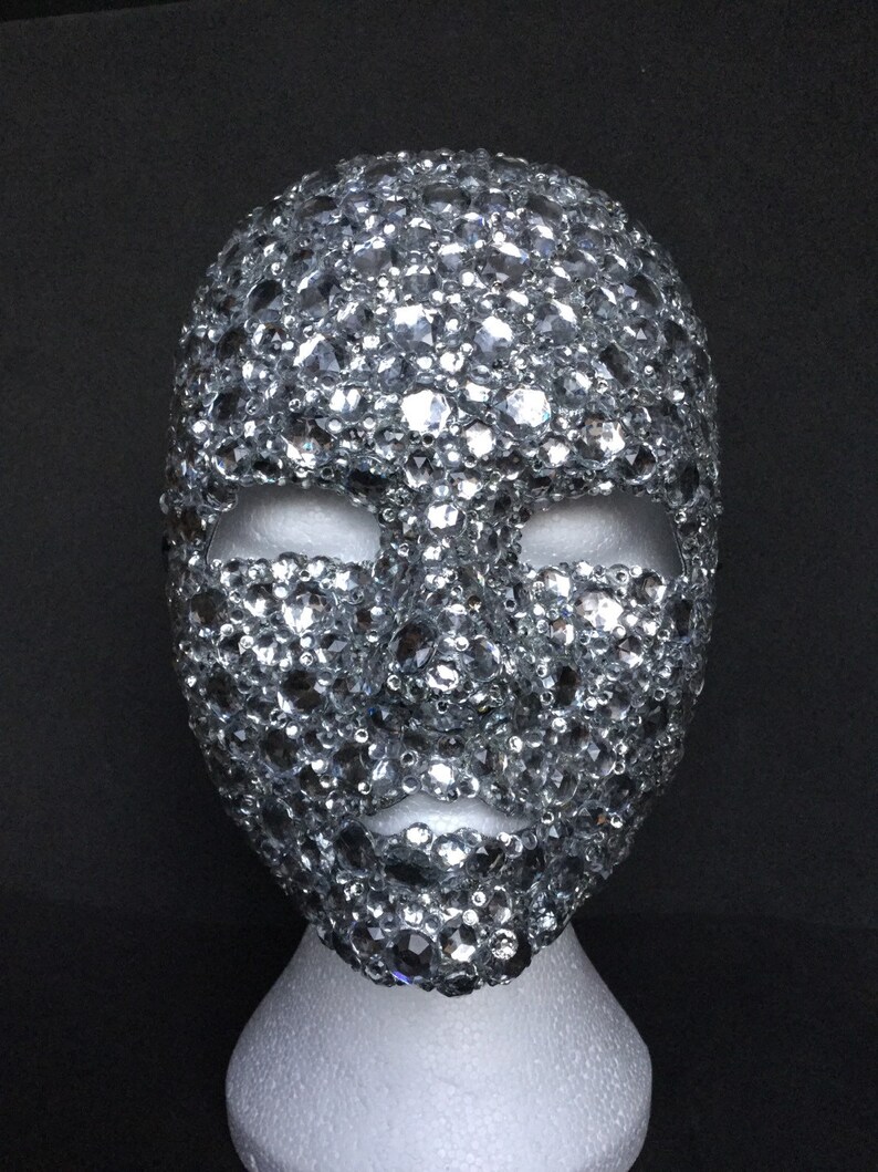 Jewelled Crystal SMALL Full Face Venetian Mask - Etsy