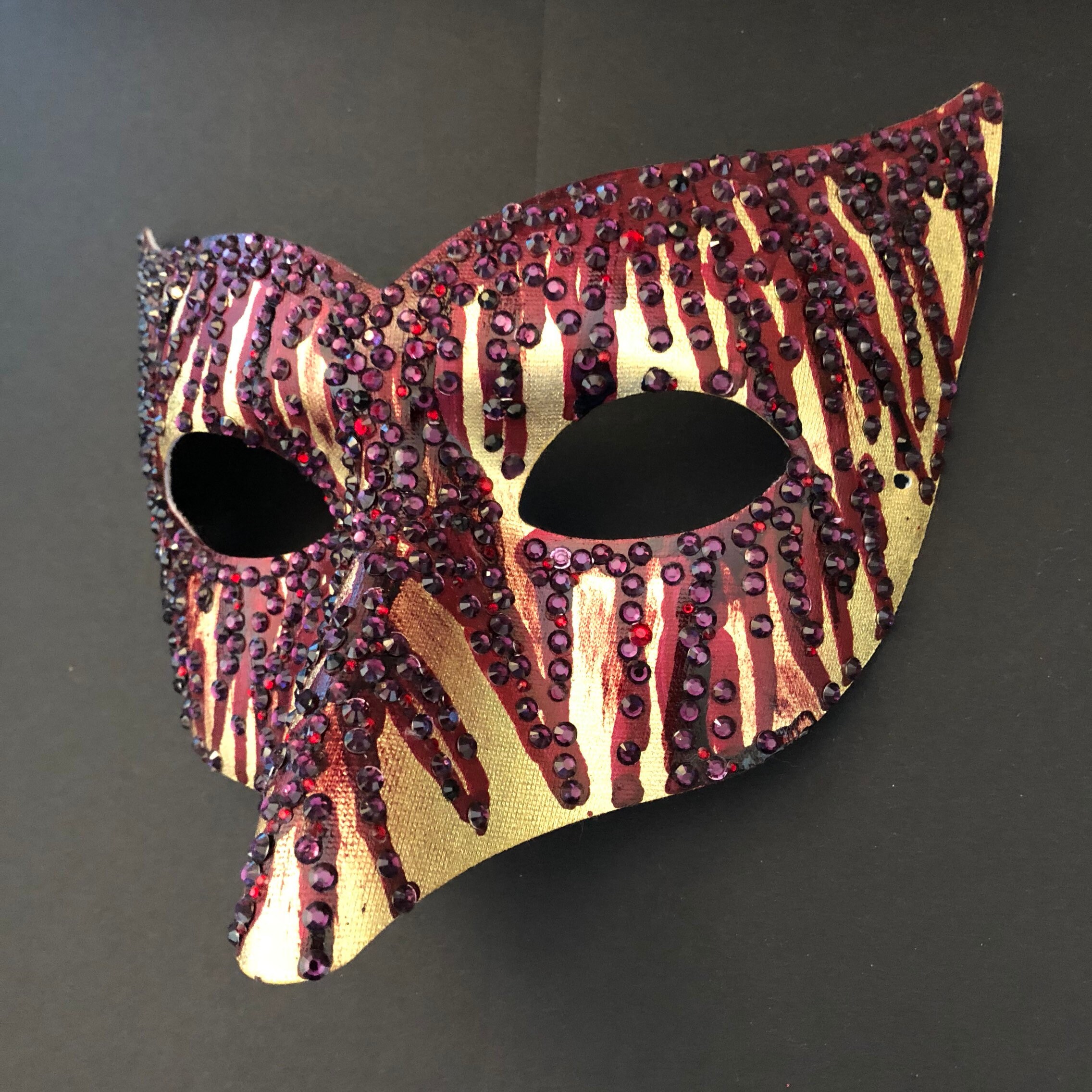 Gold Crying Blood Venetian Carnival Halloween Jewelled Mask - Etsy