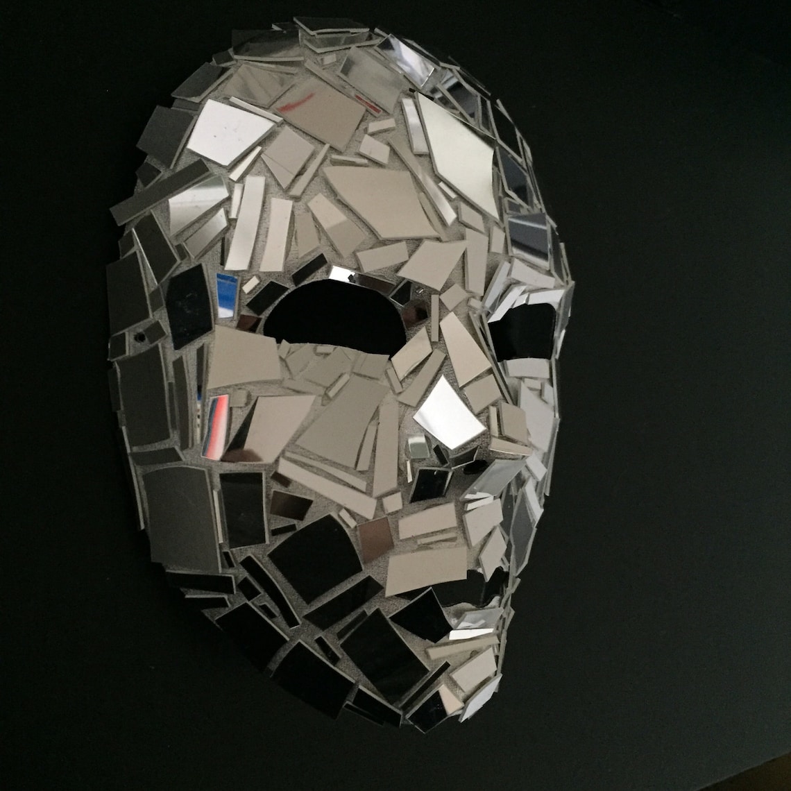 Shattered 'glass' Plastic Mirror Mask Full Face - Etsy