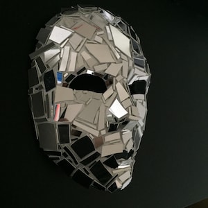 Shattered 'glass' Plastic Mirror Mask Full Face - Etsy