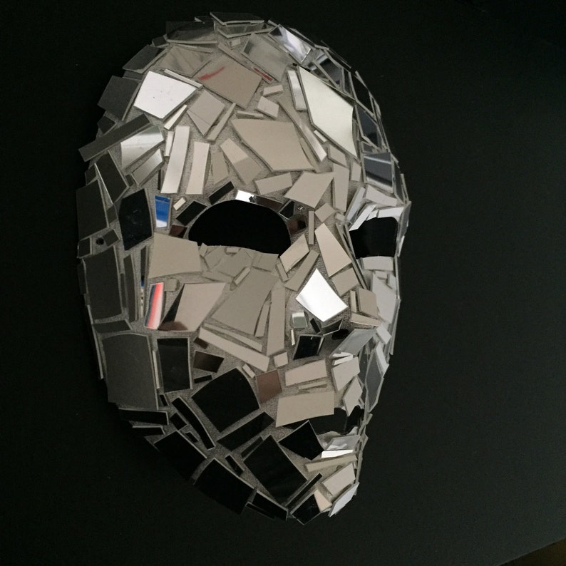 Shattered 'glass' Plastic Mirror Mask Full Face - Etsy