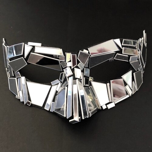 Shattered 'glass' Plastic Mirror Mask Full Face - Etsy
