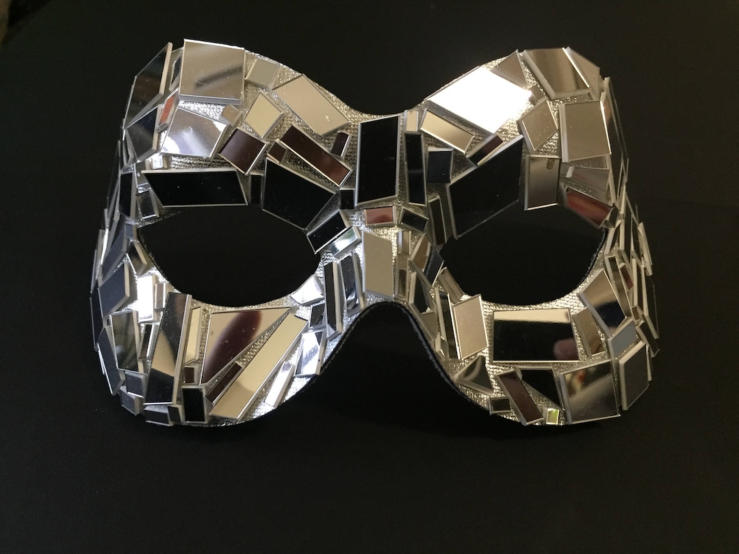Gaga Enigma Curve Masquerade Shattered Poker Face Mirror Mask - Etsy