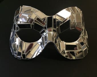Shattered 'glass' Plastic Mirror Mask Full Face - Etsy