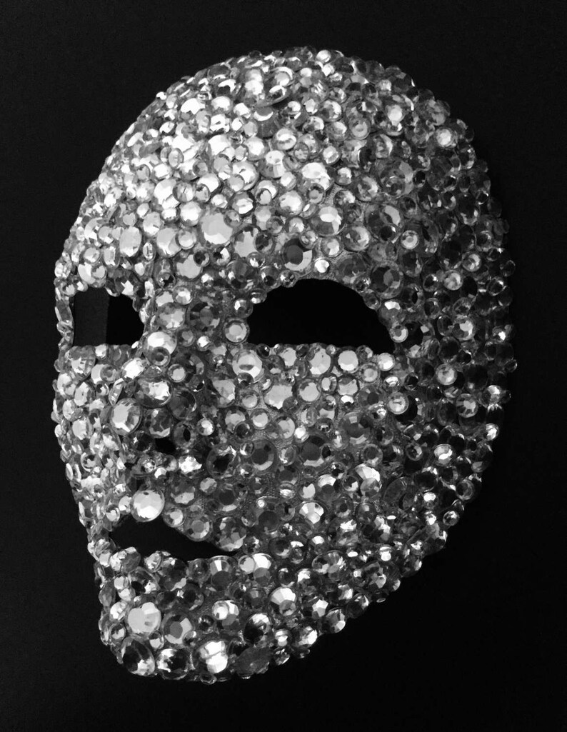 Jewelled Crystal SMALL Full Face Venetian Mask - Etsy