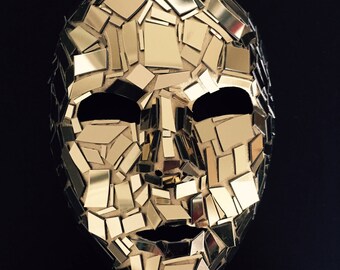 Shattered 'glass' Plastic Mirror Mask Full Face - Etsy