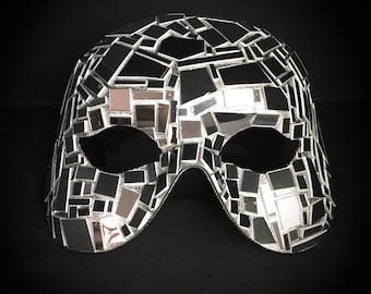 Shattered Gold Mirror Cocktail Carnival Mask - Etsy