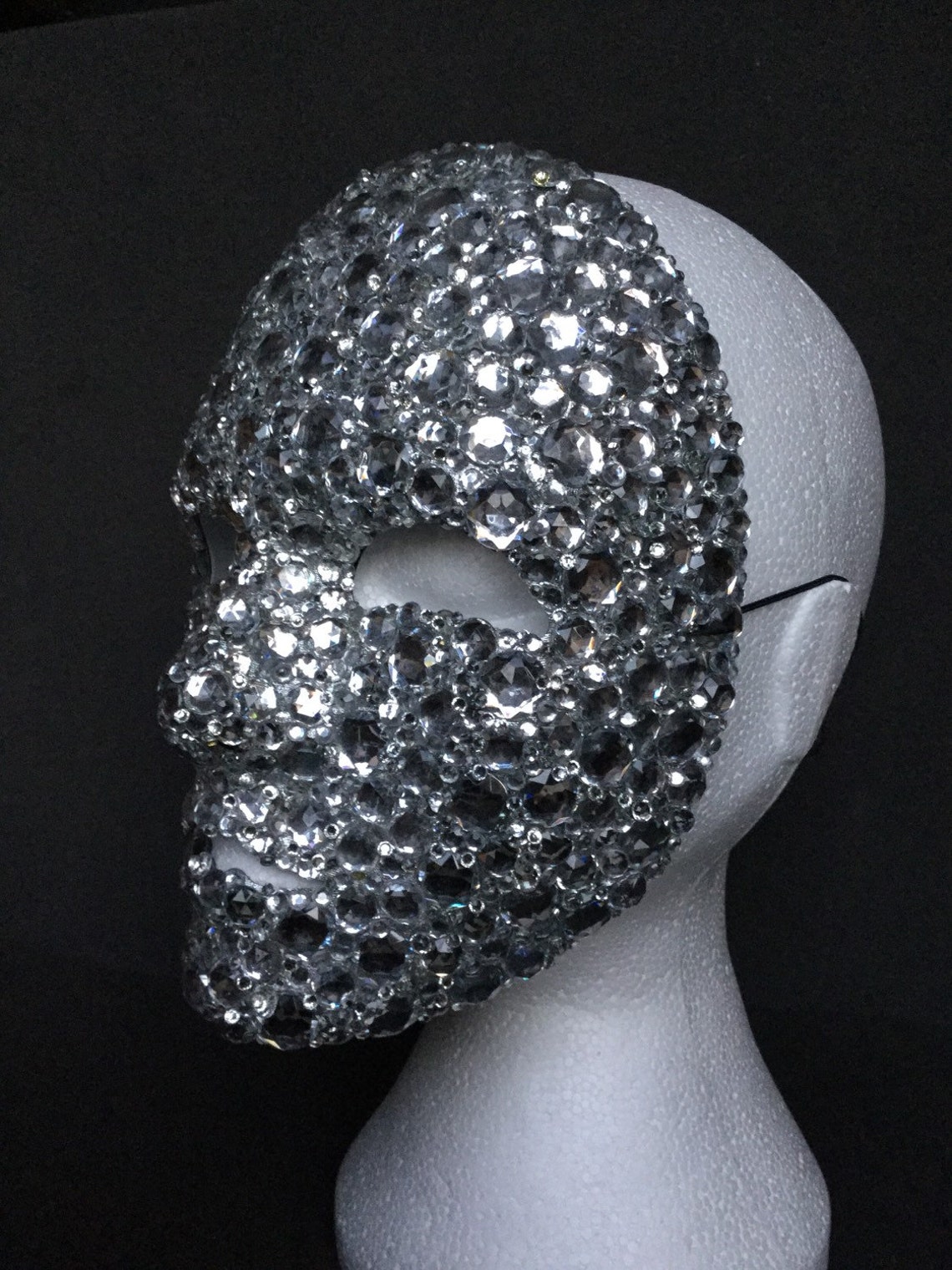 Jewelled Crystal SMALL Full Face Venetian Mask - Etsy