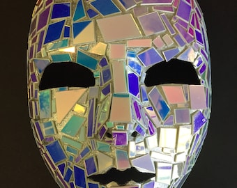 Shattered 'glass' Plastic Mirror Mask Full Face - Etsy UK