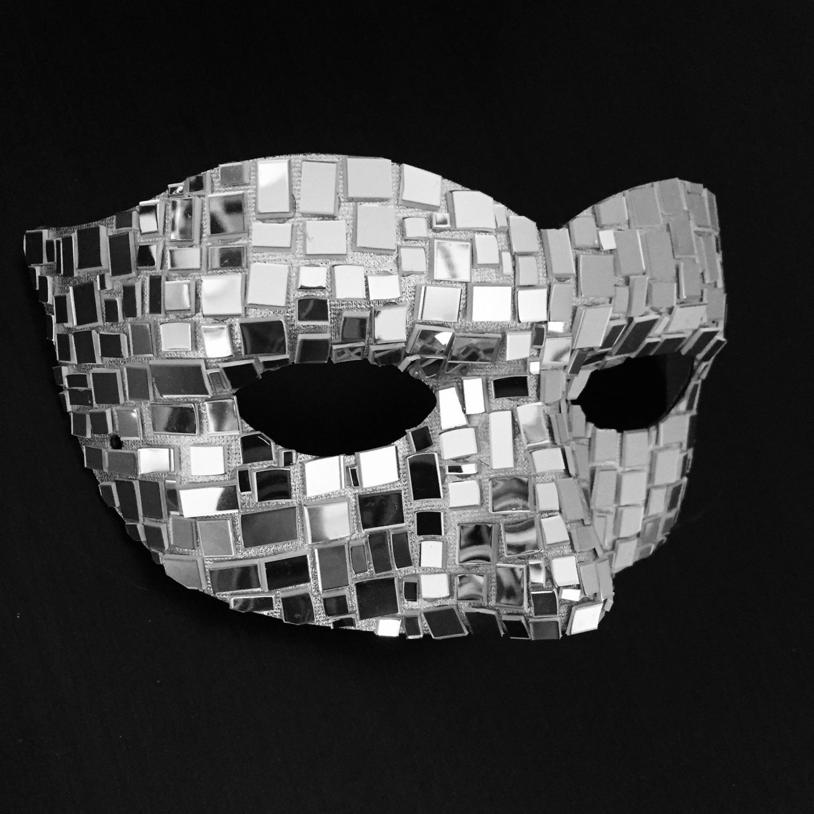 Venetian Small Carnival Mosaic Halloween Mirror Mask - Etsy