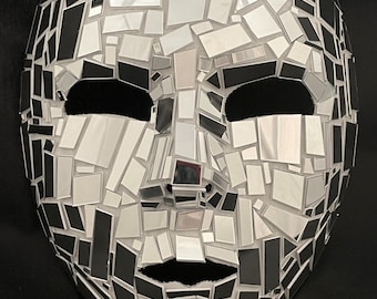 Shattered 'glass' Plastic Mirror Mask Full Face - Etsy