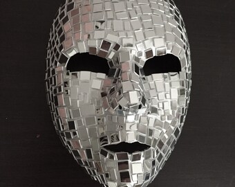 Shattered 'glass' Plastic Mirror Mask Full Face - Etsy