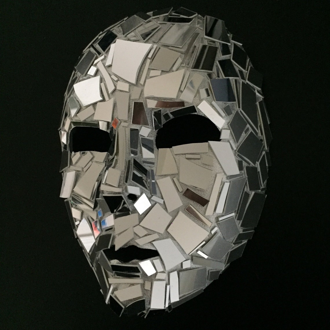Shattered 'glass' Plastic Mirror Mask Full Face - Etsy