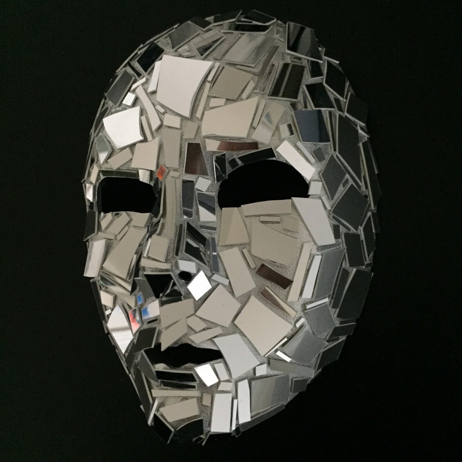 Shattered 'glass' Plastic Mirror Mask Full Face - Etsy