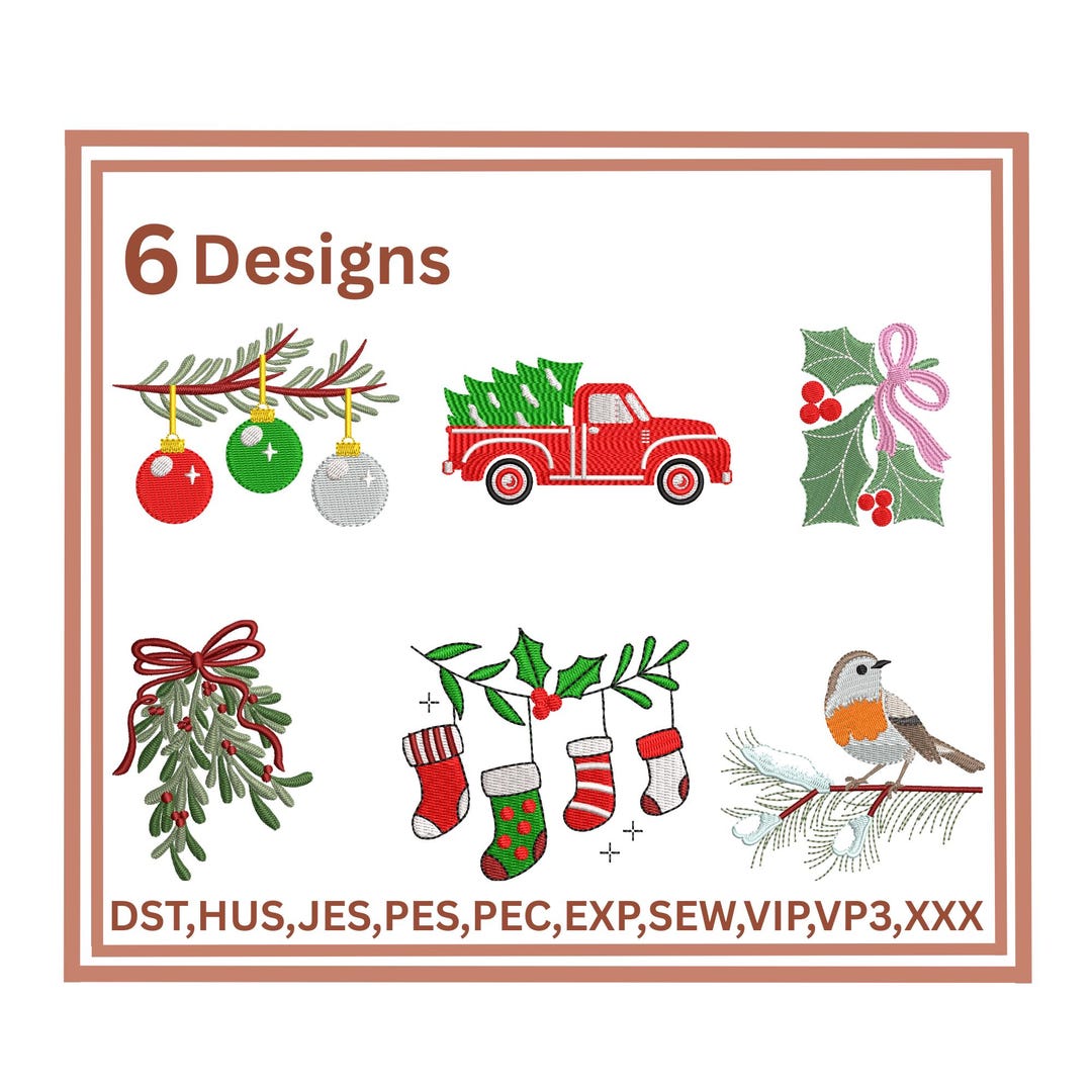 Christmas Elements MEGA Bundle Embroidery Christmas Embroidery Designs ...