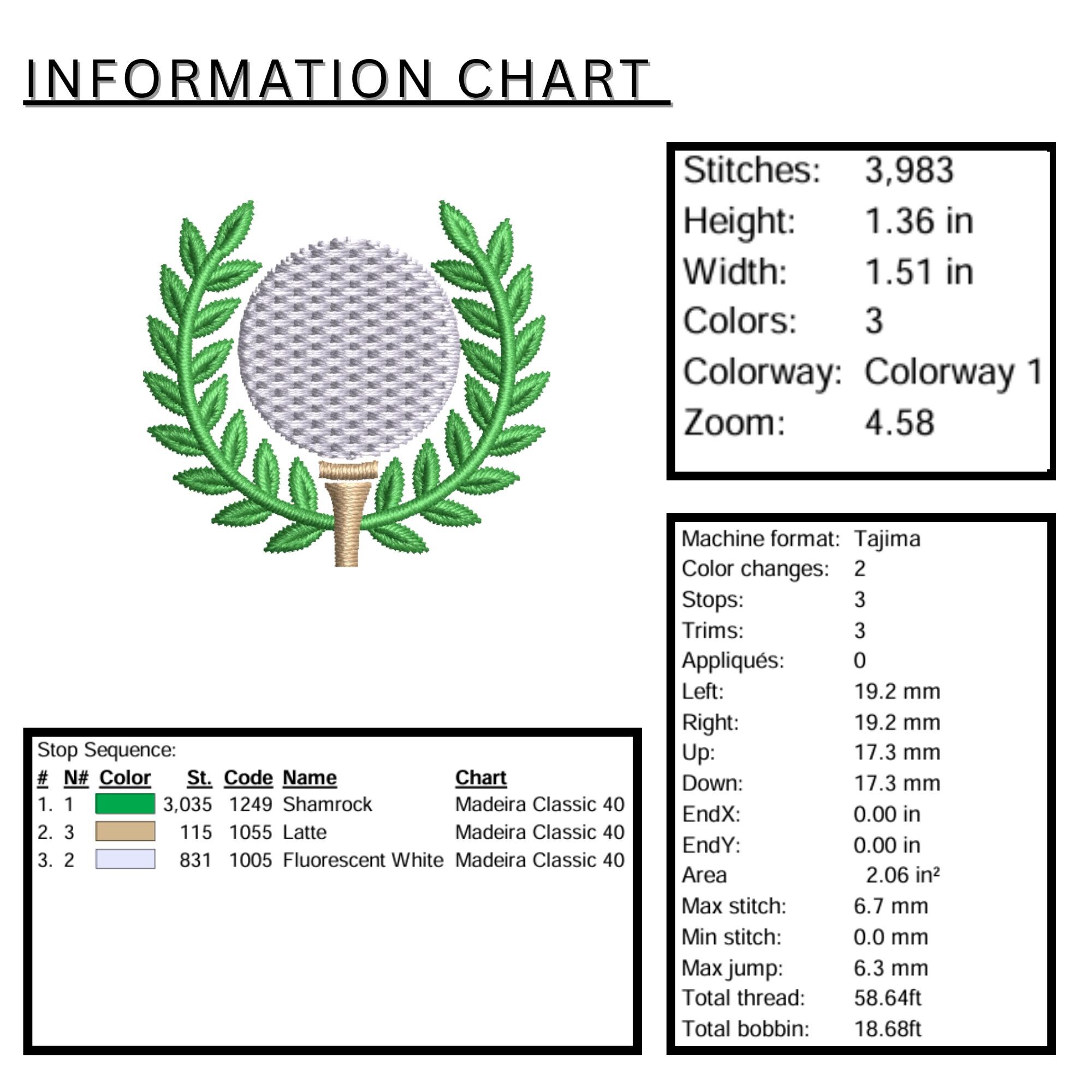 Mini Golf Embroidery Machine Bundle Golf Ball Embroidery File Golf ...