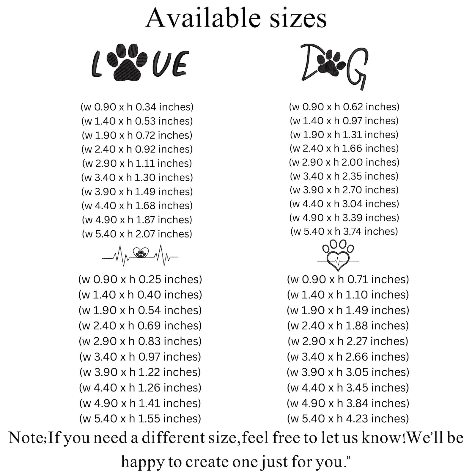 Paw Machine Embroidery Designs Bundle Set Mini Paw Heart Embroidery ...