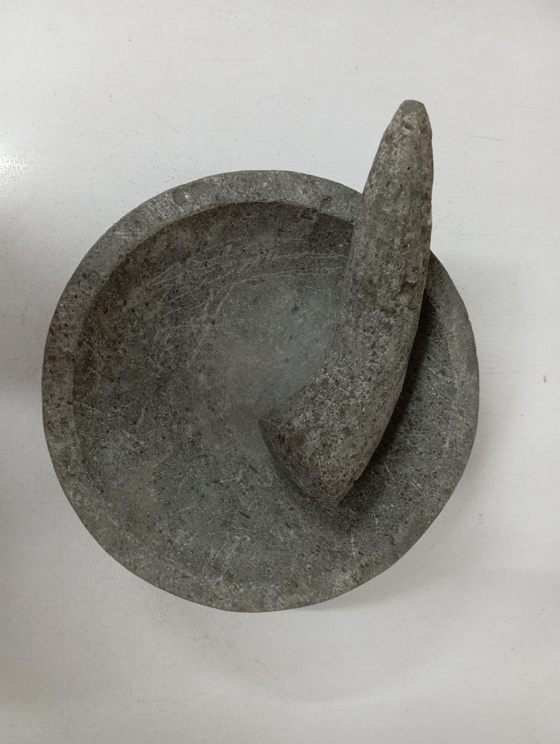 Indonesia Stone Mortar and Pestle for Spices and Cooking, Mortier Et ...