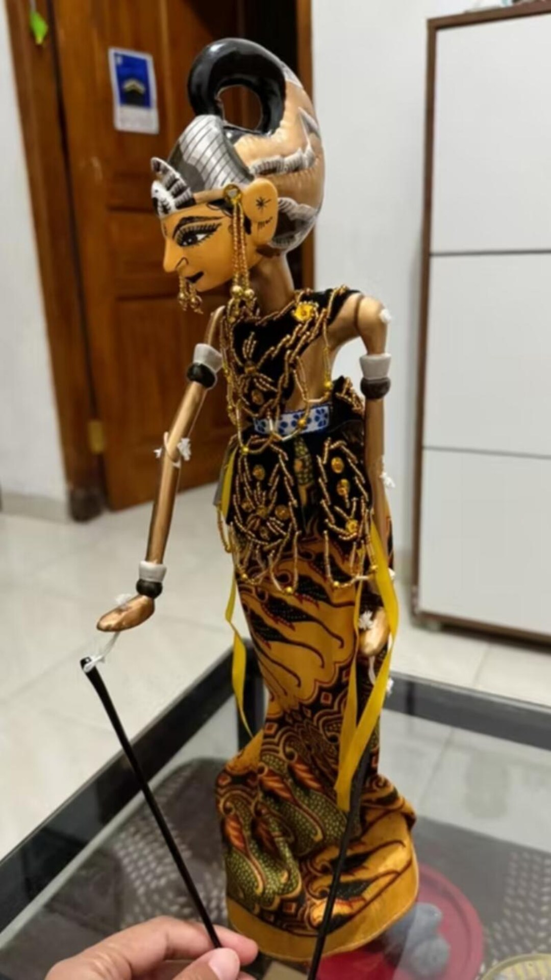 Indonesia Handicraft Wood Wayang Golek and Leather Wayang Kulit Puppet ...