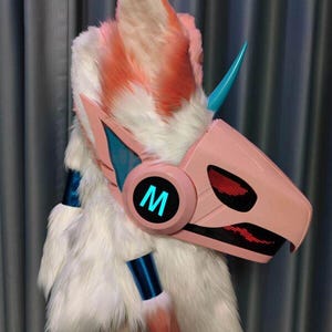 Ghost Doll Rabbit Protogen Full Fursuit Adopt - Etsy