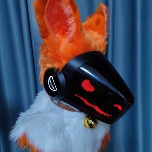 Ghost Doll Rabbit Protogen Full Fursuit Adopt - Etsy