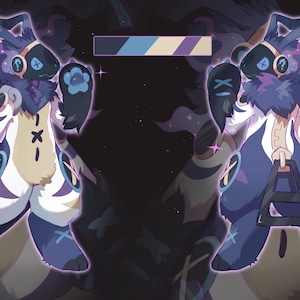 Ghost Doll Rabbit Protogen Full Fursuit Adopt - Etsy