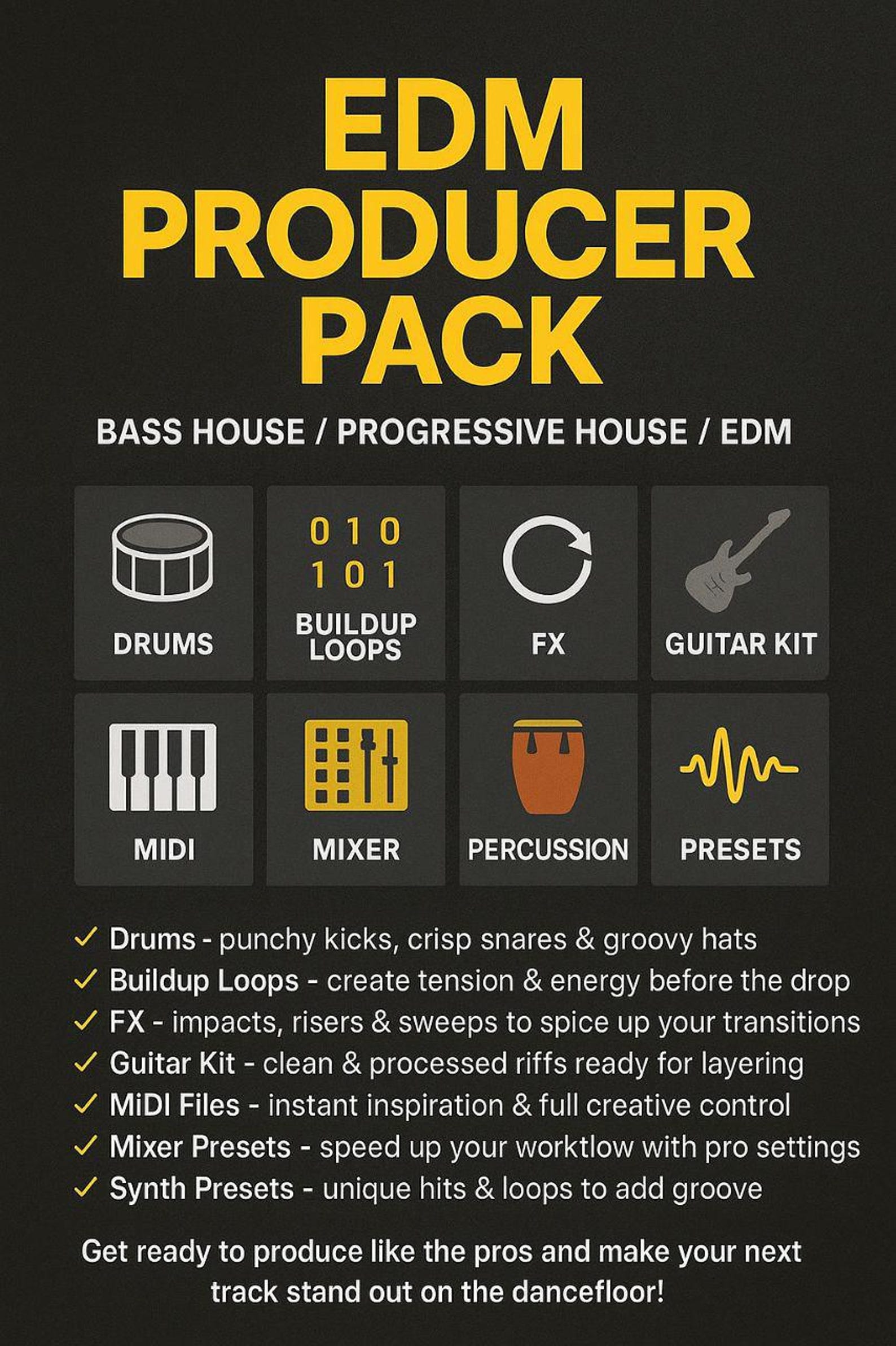 EDM, Bass House, Progressive House, Producer Pack - Etsy