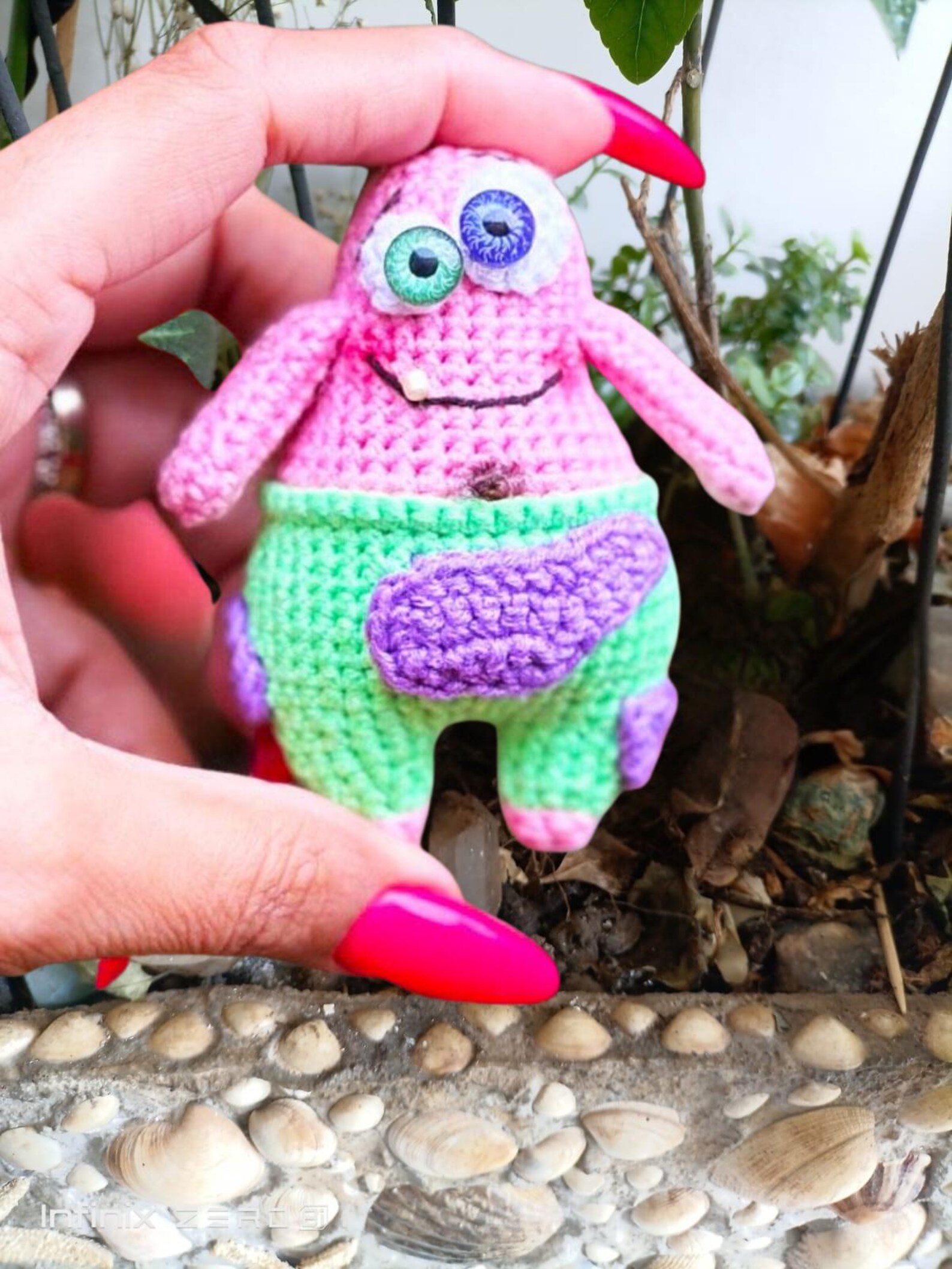 Patrick Star Crochet Pattern: Spongebob Amigurumi Keychain (PDF ...