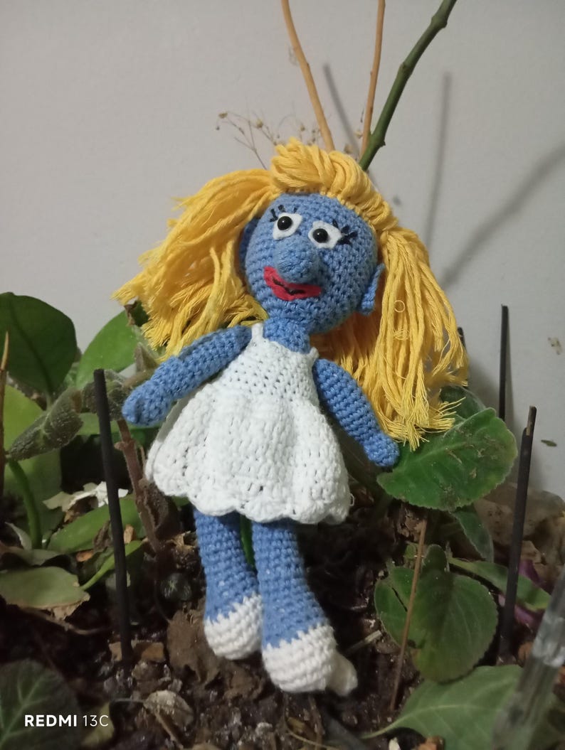 Smurfette Amigurumi Crochet Pattern: DIY Plush Toy (PDF Download) - Etsy