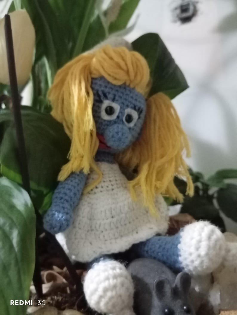 Smurfette Amigurumi Crochet Pattern: DIY Plush Toy (PDF Download) - Etsy