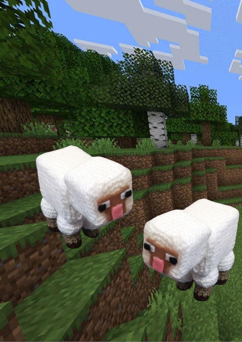 Amigurumi Minecraft Sheep Crochet Pattern PDF – DIY Plush Toy Tutorial ...