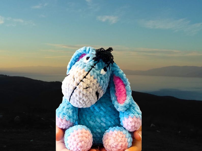 Eeyore Crochet Pattern: Winnie the Pooh Donkey Amigurumi (PDF Pattern ...