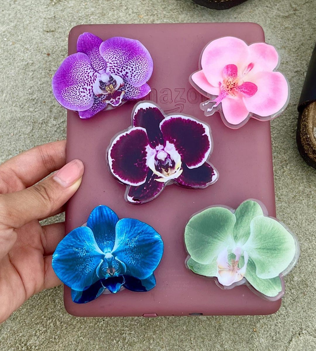 Orchid Pop Socket Untouched Blooms Phone Grip Orchid Popsocket Flower ...