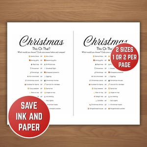 Christmas This or That Game, Holiday Trivia Questions, Fun Christmas ...