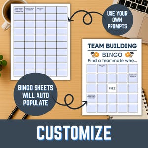 Team Building Bingo, Office Bingo, Get to Know You Bingo, Printable ...