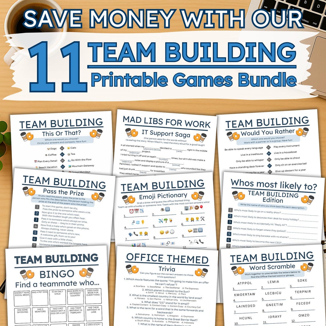Team Building Bingo, Office Bingo, Get to Know You Bingo, Printable ...