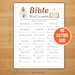 Bible Word Scramble Game Printable Church Game Emoji Pictionary Bible ...